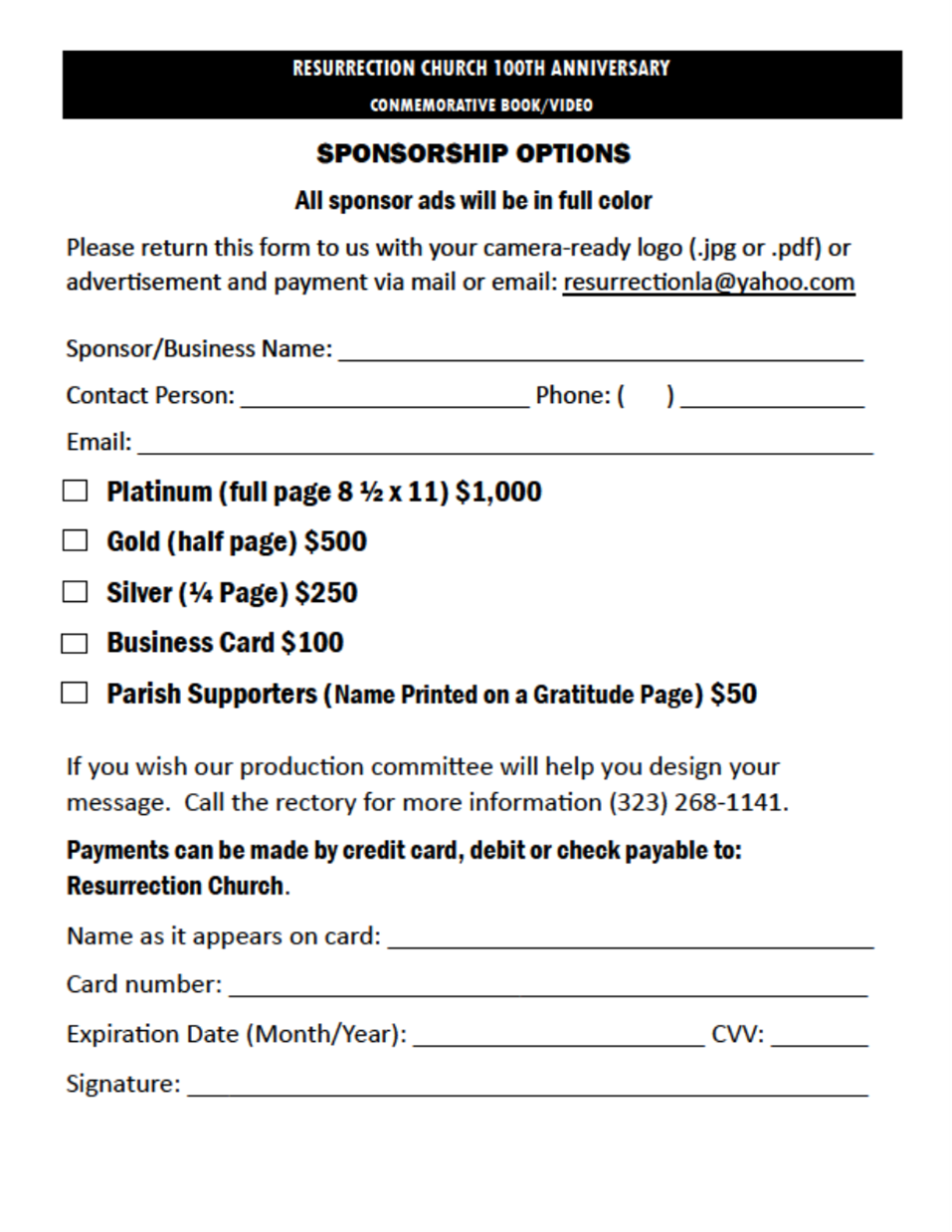 Resurrection Church News | Resurrection Catholic Church